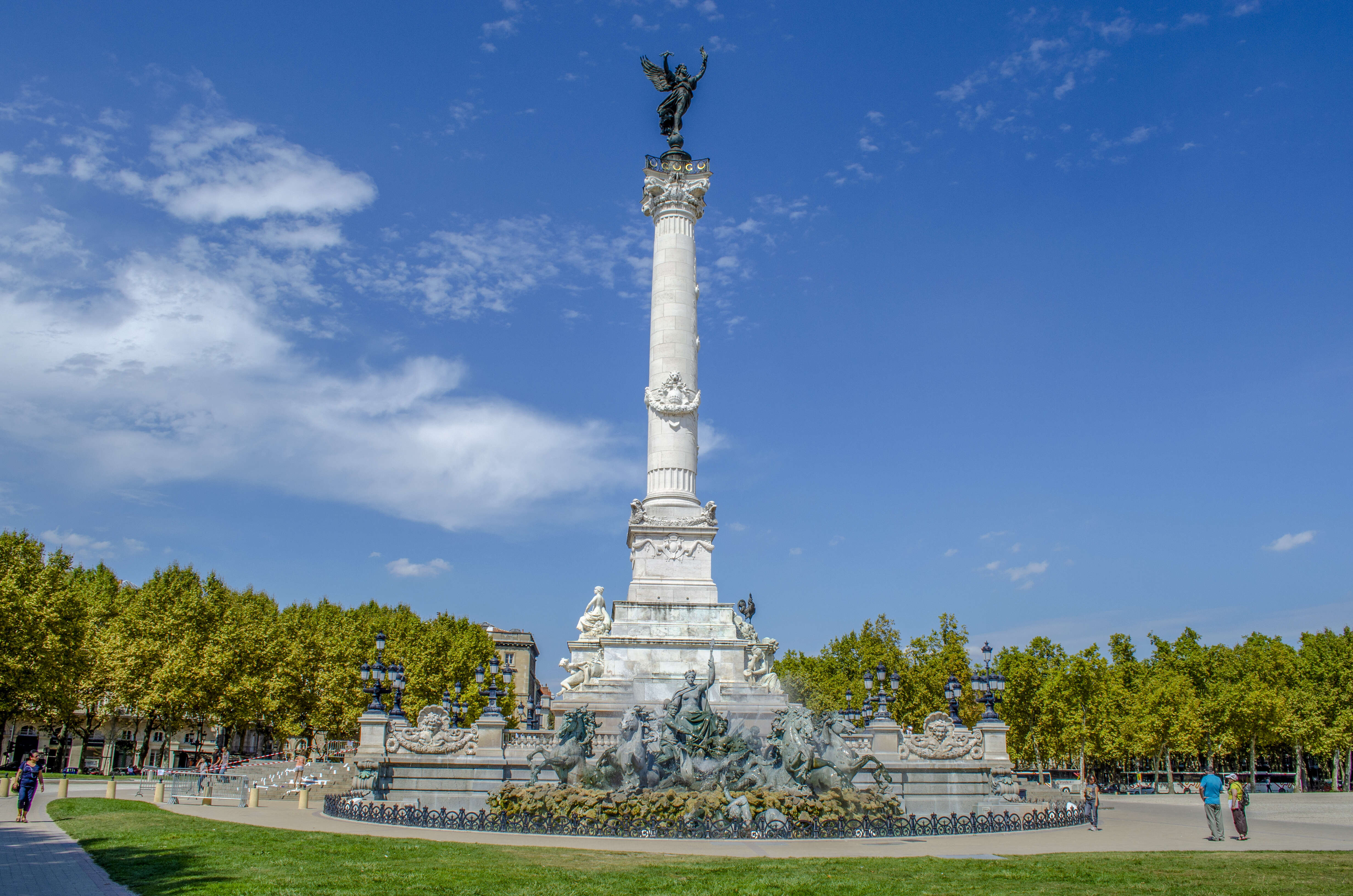 Plaza de Quinconces en Burdeos